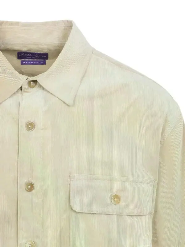 Ralph Lauren Purple Label Corduroy-texture Button-down Shirt