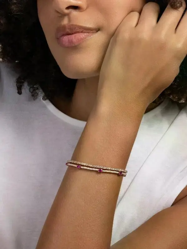 Roberto Demeglio Brown Diamond Stretch Bracelet