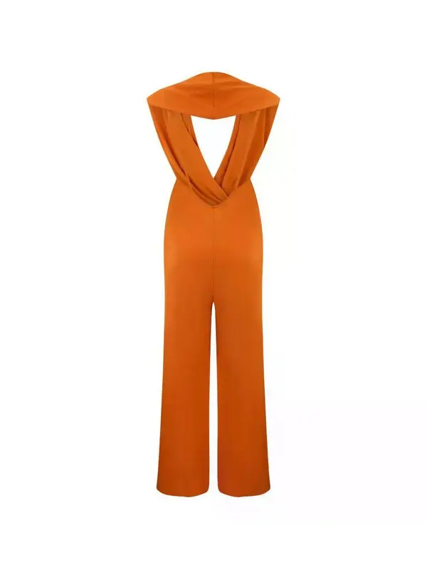 Alberta Ferretti V-neck Jumpsuit - Orange