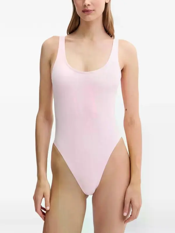 Armani Exchange Logo Print Swimsuit - Pink