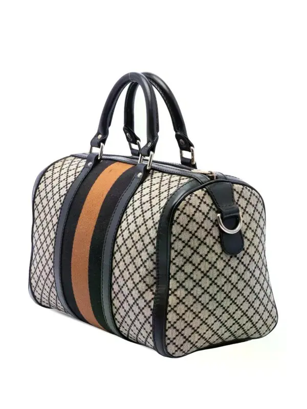 Gucci Diamante Canvas Web Joy Boston Bag Satchel