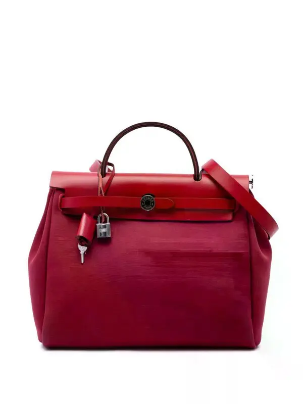 Hermès Herbag Zip 31 Satchel - Red