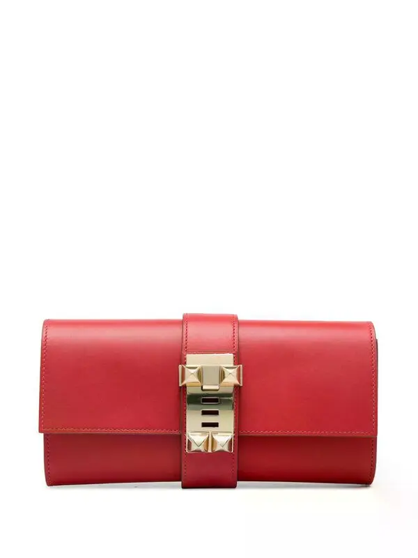 Hermès 2014 Tadelakt Medor 23 Clutch Bag - Red