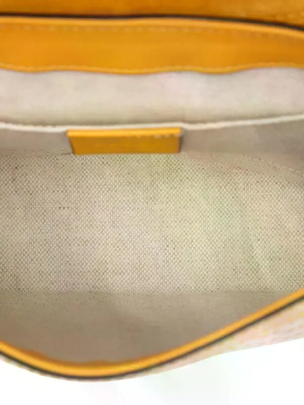 Gucci 2016-2026 Small Microguccissima Patent Stirrup Crossbody Bag - Yellow