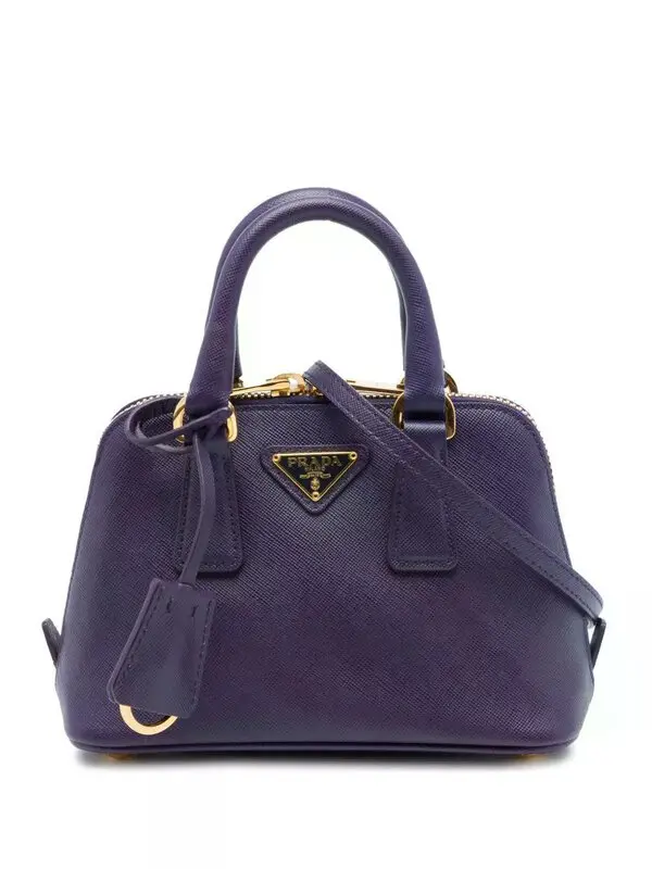 Prada 2010-2026 Mini Saffiano Lux Promenade Satchel
