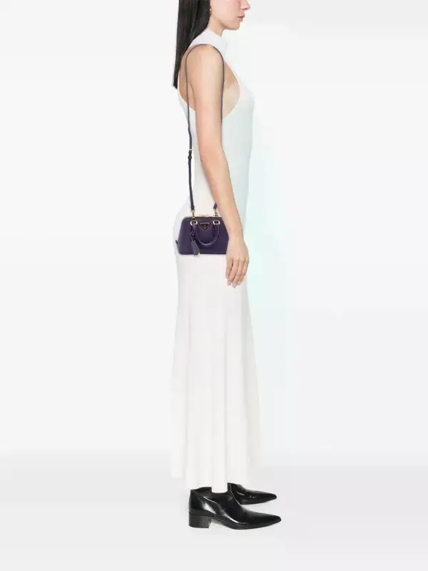 Prada 2010-2026 Mini Saffiano Lux Promenade Satchel