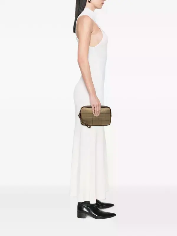 Burberry Vintage Check Canvas Clutch Bag