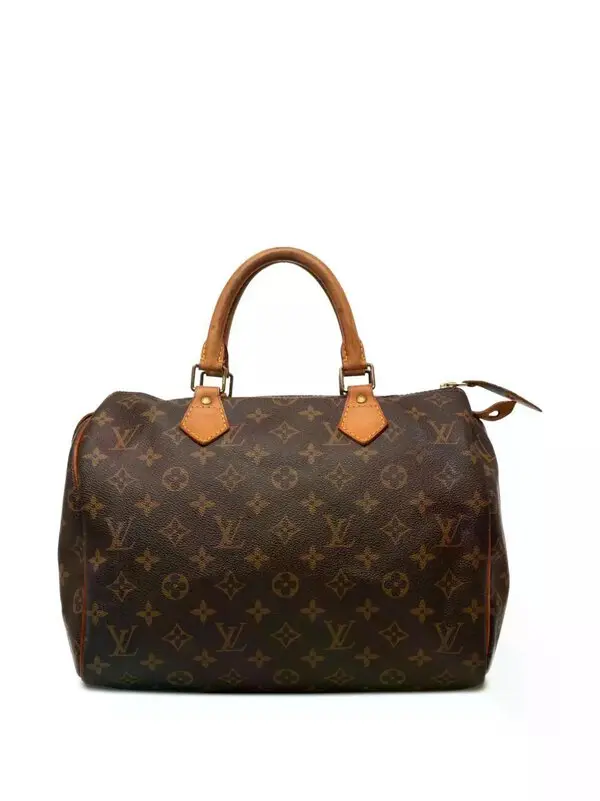 LOUIS VUITTON Monogram Canvas Speedy 30 Boston Bag - Brown