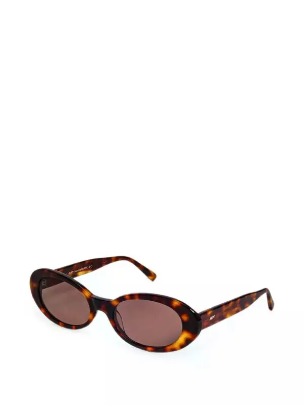 MESSYWEEKEND Kurt Oval-frame Sunglasses - Brown