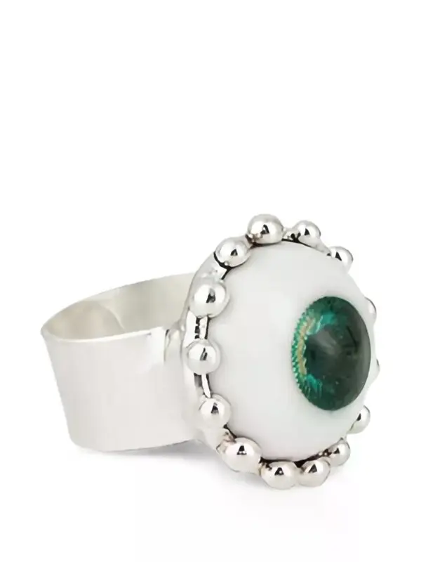 POISONED HEARTS Ceramic Eye-motif Ring