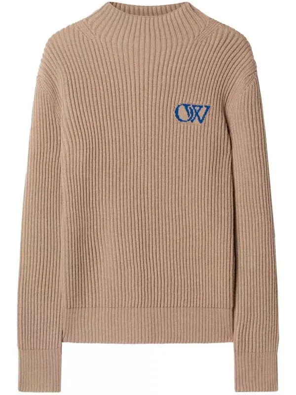 Off-White Logo-intarsia Wool Jumper