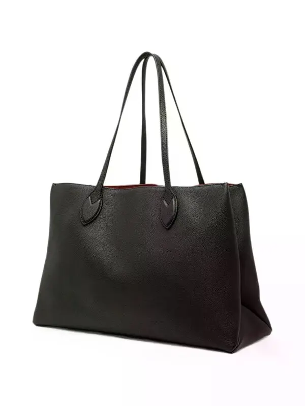 LOUIS VUITTON 2021 Leather Lockme Shopper Tote Bag - Black