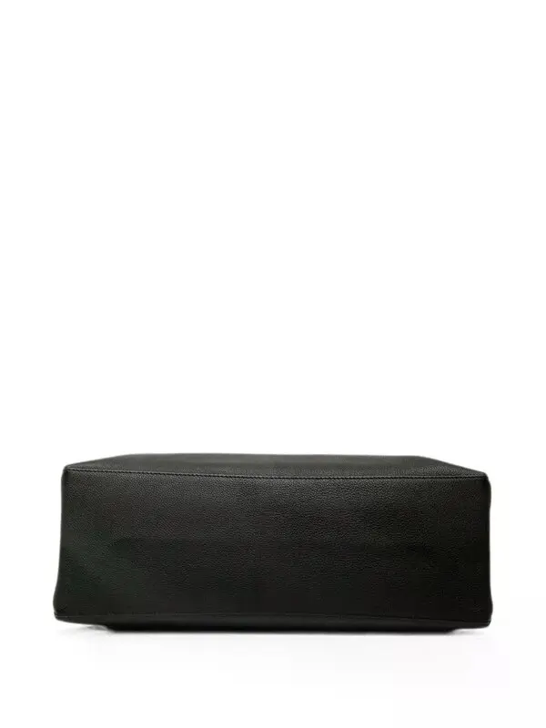 LOUIS VUITTON 2021 Leather Lockme Shopper Tote Bag - Black