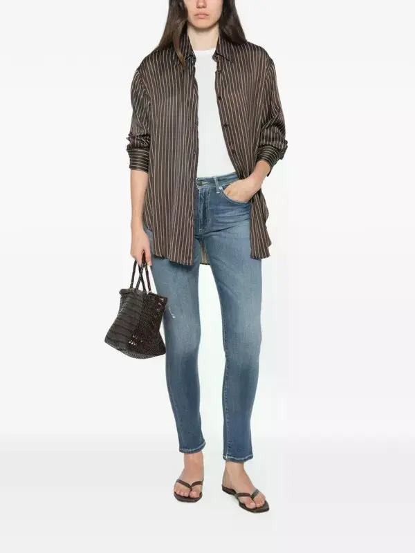 DONDUP Belt-loop Faded Jeans