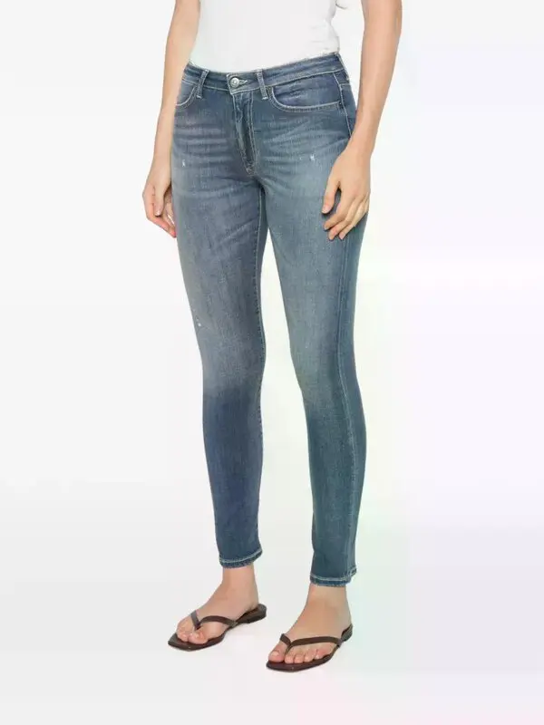 DONDUP Belt-loop Faded Jeans