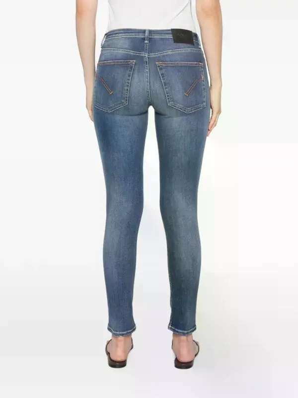 DONDUP Belt-loop Faded Jeans