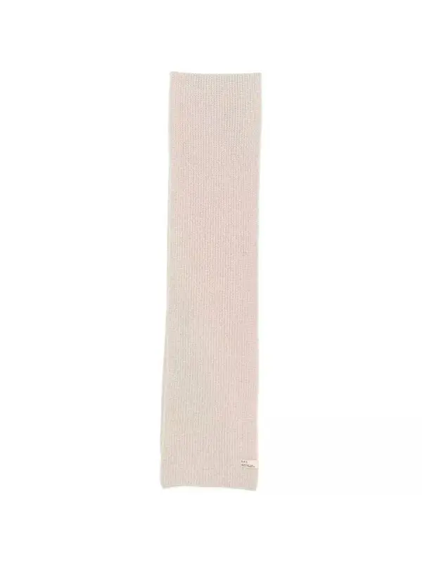 A.p.c. Sasha Ribbed-knit Scarf - Neutrals