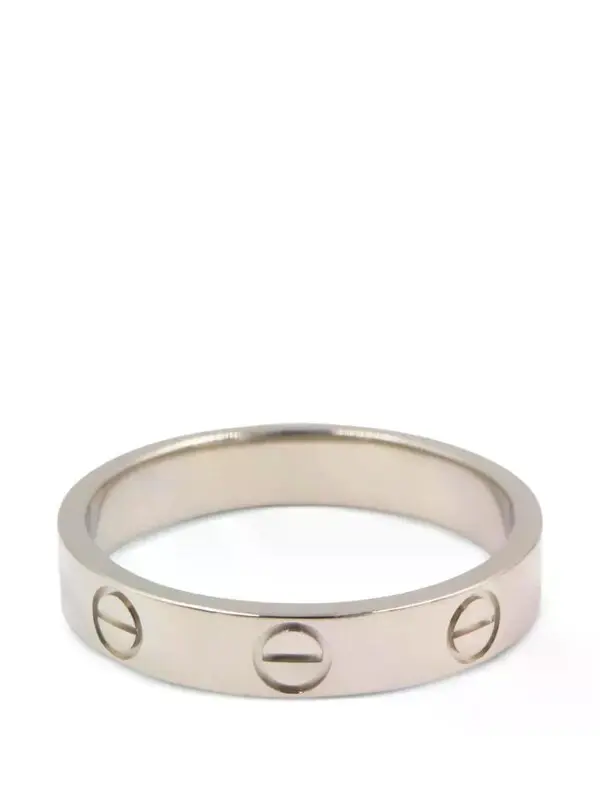 Cartier 18k White Gold Love Ring - Silver