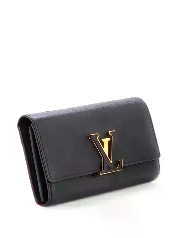 LOUIS VUITTON Capucines Wallet Leather Small Wallets