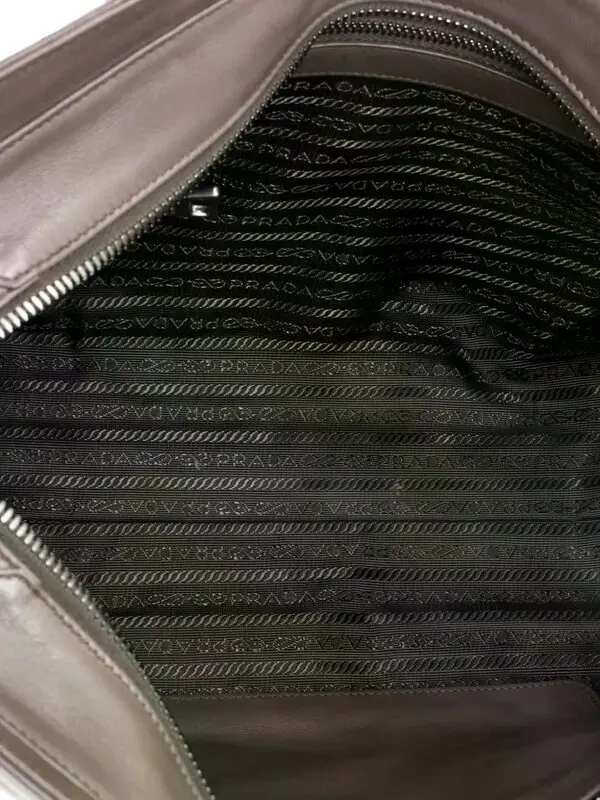 Prada Convertible Open Diagramme Quilted Leather Medium Tote Bag