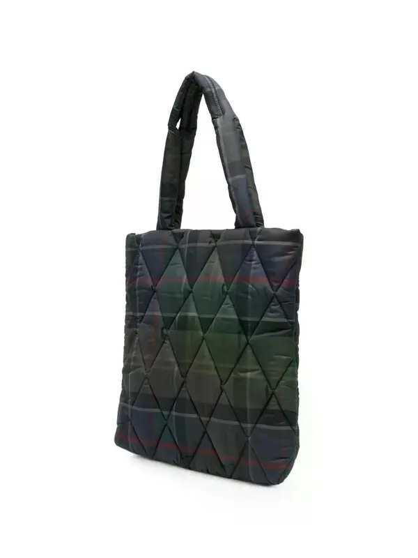 Barbour Arlene Tartan Quilted Tote Bag