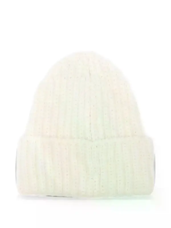 Moschino Logo-embroidered Ribbed Beanie Hat