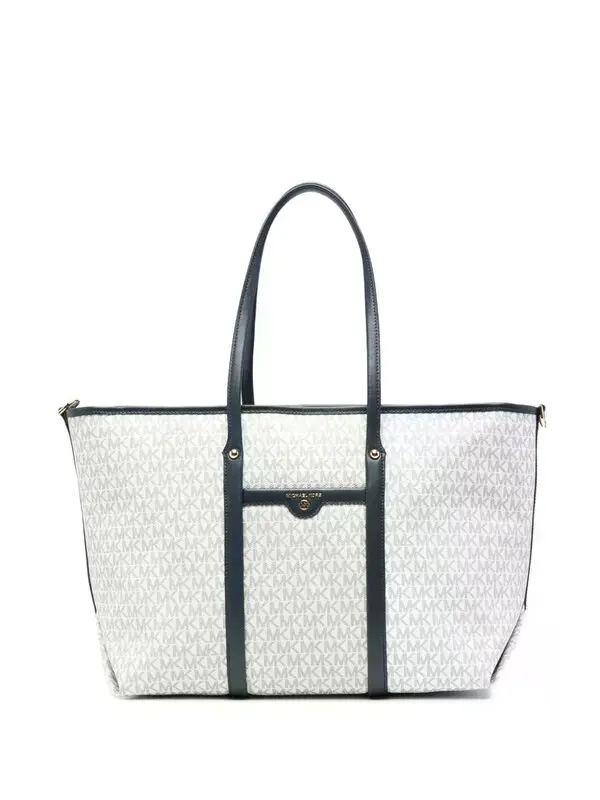 Michael Kors Monogram Logo-plaque Tote Bag