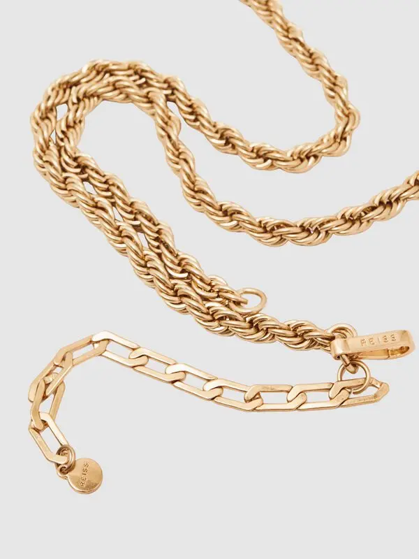 REISS Twist Chain Belt