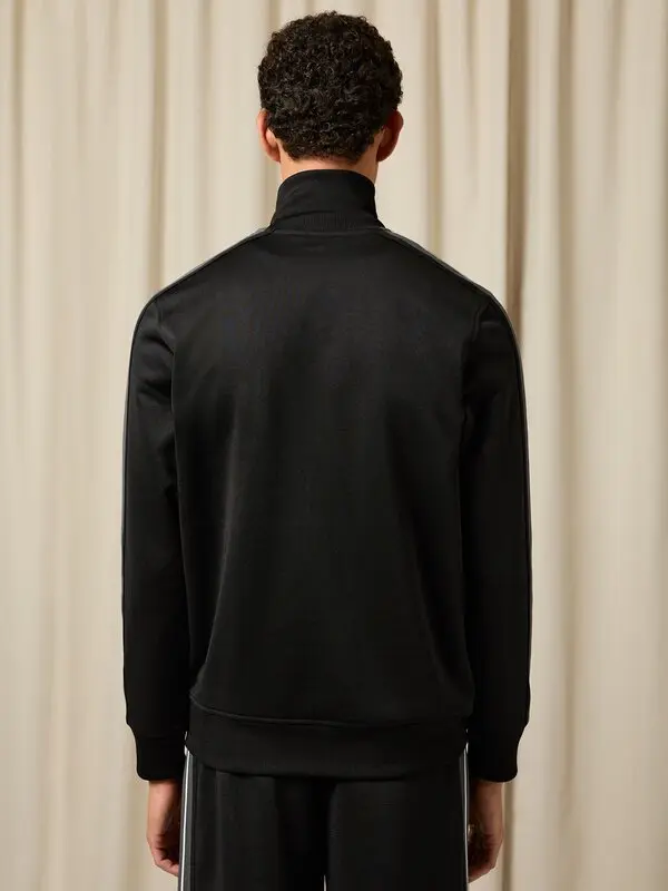 REISS Monogram Zip-through Relaxed Track Top