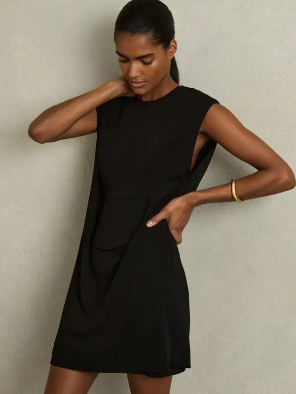 REISS Corset Detail Jersey Mini Dress