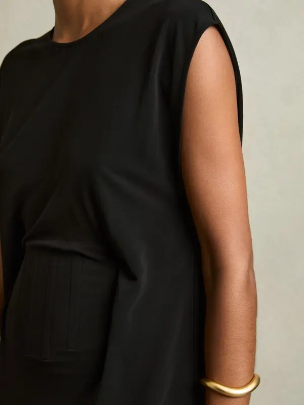 REISS Corset Detail Jersey Mini Dress