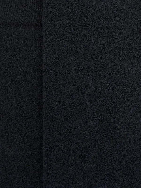 REISS Cotton Blend Terry Towelling Socks - Navy