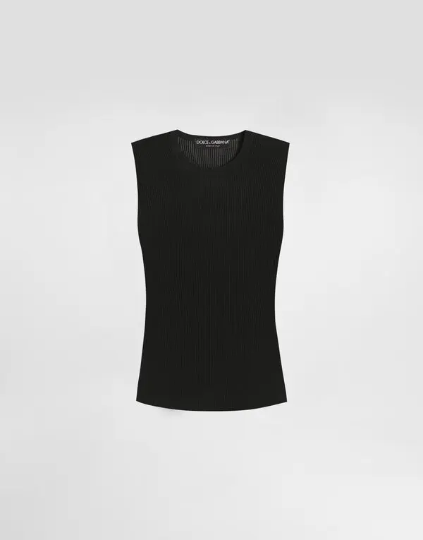 Dolce & Gabbana Viscose Tank Top Sweaters And Cardigans - Black