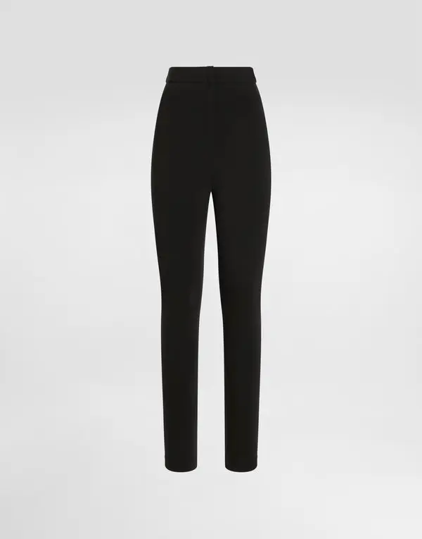Dolce & Gabbana Silk Tank Top With Gardenia-print Twill Scarf Panel Pants And Shorts Viscose - Black