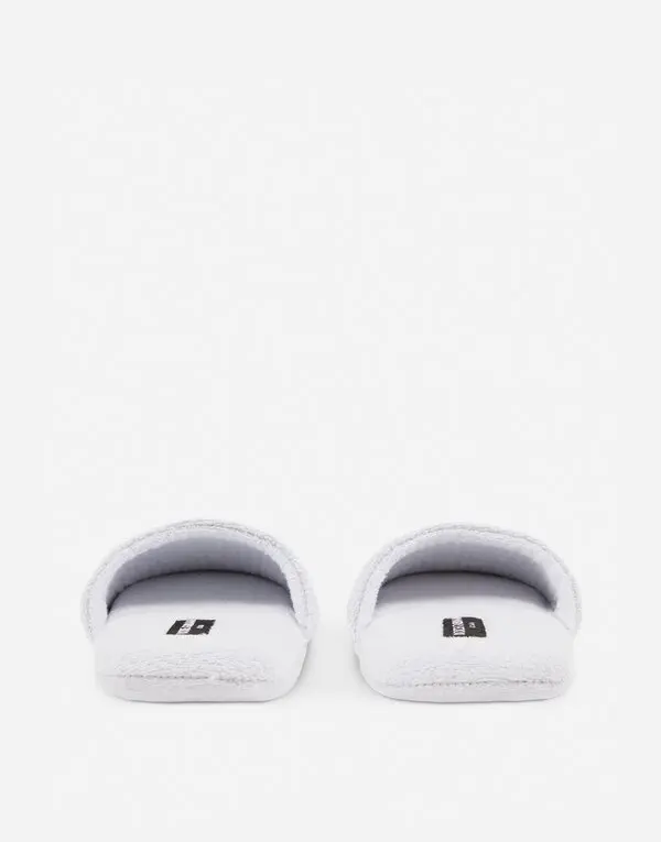 Dolce & Gabbana Cotton Terry Slippers Cotton Slippers
