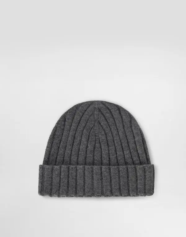 Dolce & Gabbana Cashmere Flat Rib Hat Hats And Gloves
