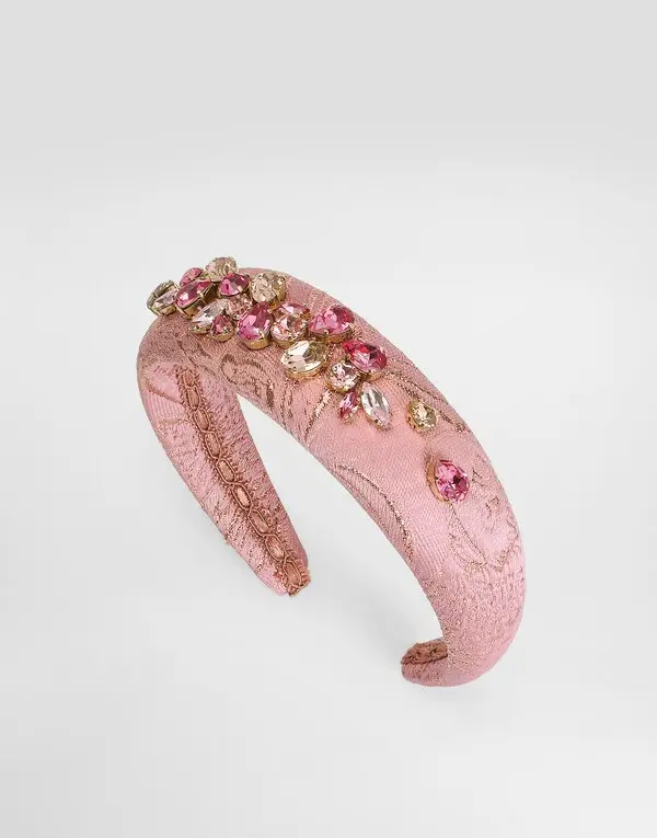 Dolce & Gabbana Lamé Brocade Headband Accessories Multi-colored