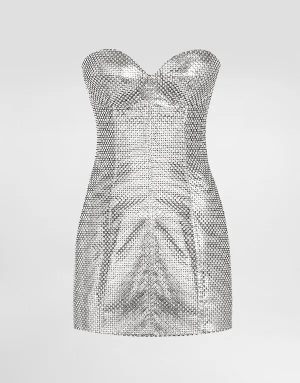 Dolce & Gabbana Strapless Mesh Dress