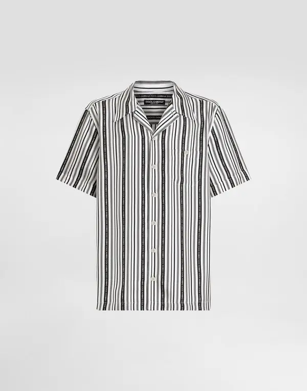 Dolce & Gabbana Silk Shirt With Tie Shirts - Print
