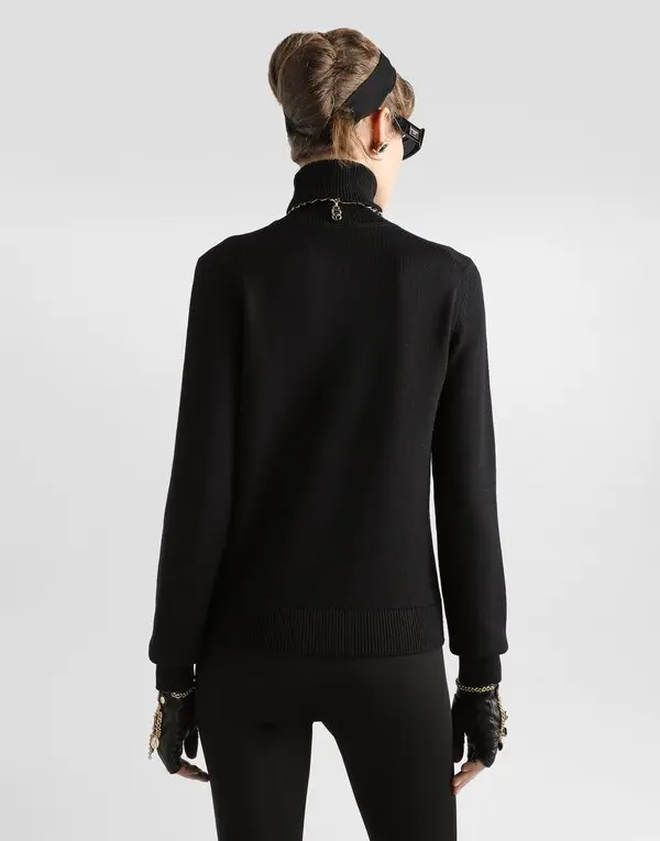Dolce & Gabbana Wool Turtleneck Pullover Sweaters And Cardigans