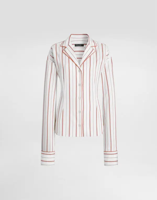 Dolce & Gabbana Striped Poplin Shirt Shirts And Tops Multi-colored - Multicolor