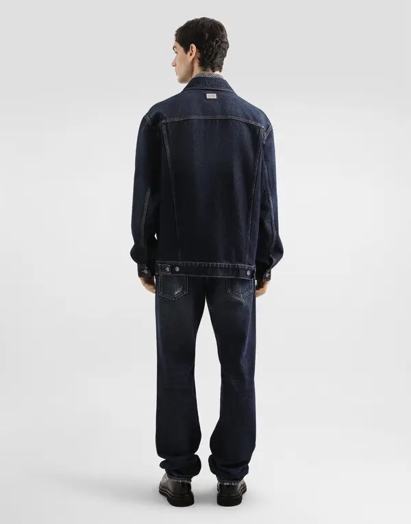 Dolce & Gabbana Loose Fit Cotton Denim Jeans