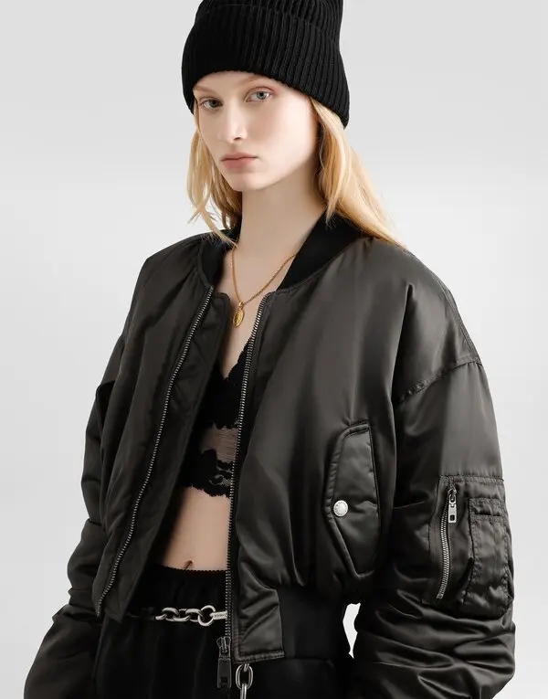 Dolce & Gabbana Oversized Nylon Canvas Jacket Coats And Jackets