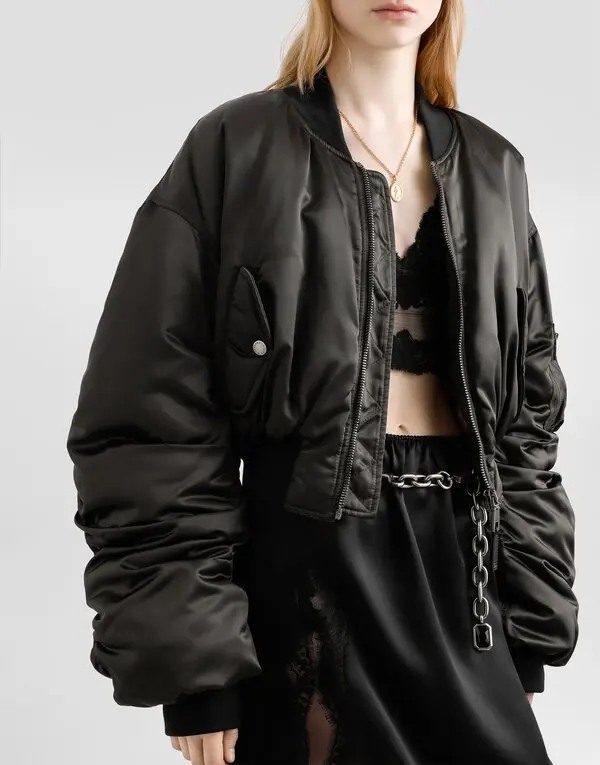 Dolce & Gabbana Oversized Nylon Canvas Jacket Coats And Jackets