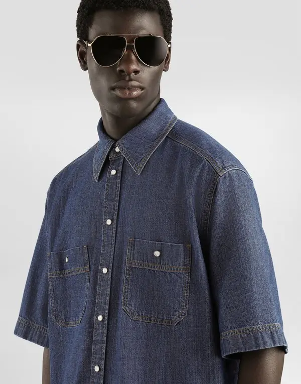 Dolce & Gabbana Denim Shirt Denim Multi-colored