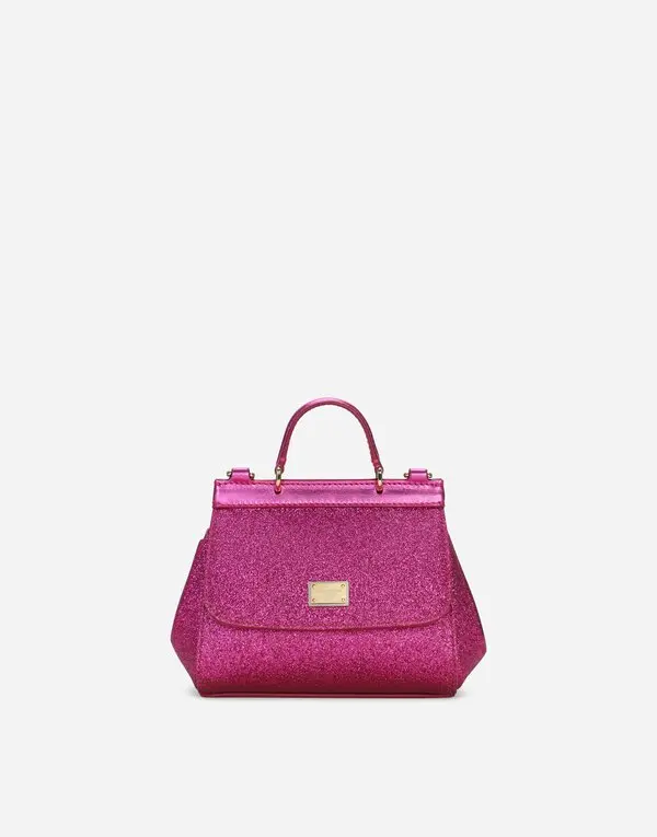 Dolce & Gabbana Mini Sicily Handbag Accessories Fabric - Fuchsia