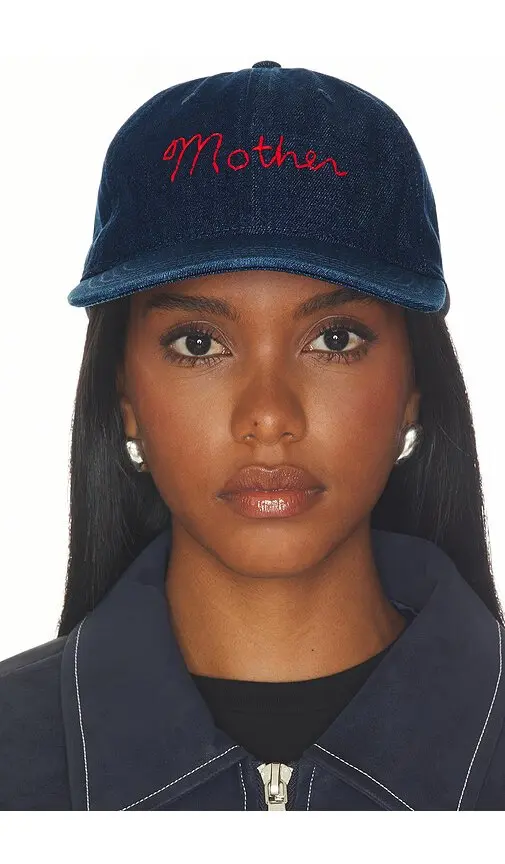 MOTHER Embroidered Logo Baseball Cap - Blue