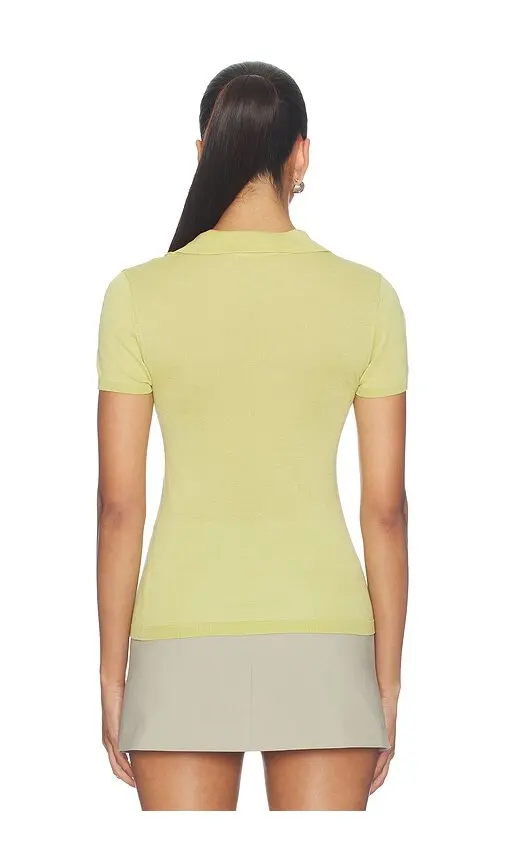 EAVES Emaw Knit Polo In . Also