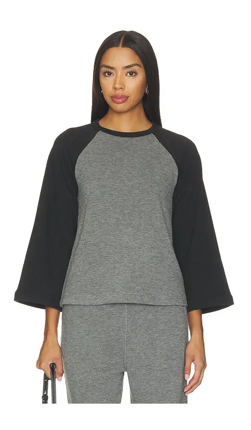 BOBI Color Block 3/4 Sleeve Raglan In . Also