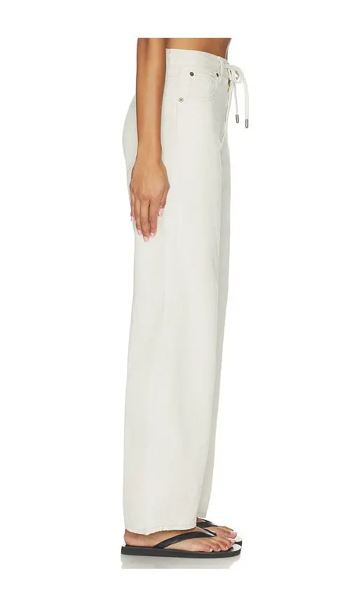 FRAME The Off Duty Drawstring Bow Jeans